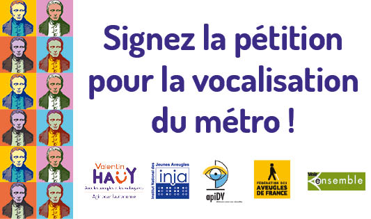 « Pour un métro parlant, dès maintenant ! » | Association Valentin Haüy