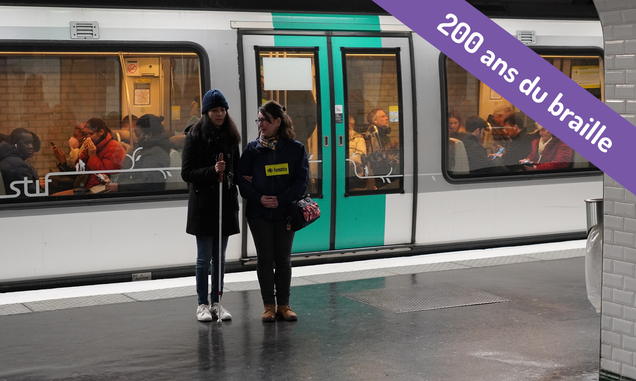 Des guides du métro et tramway parisien en braille | Association ...